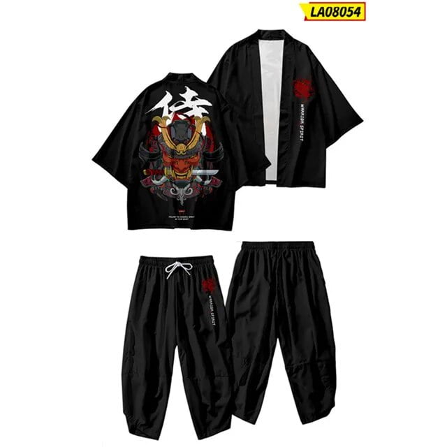 Japanese Traditional Clothing Kimono Pants Men Retro Yukata Asian ...