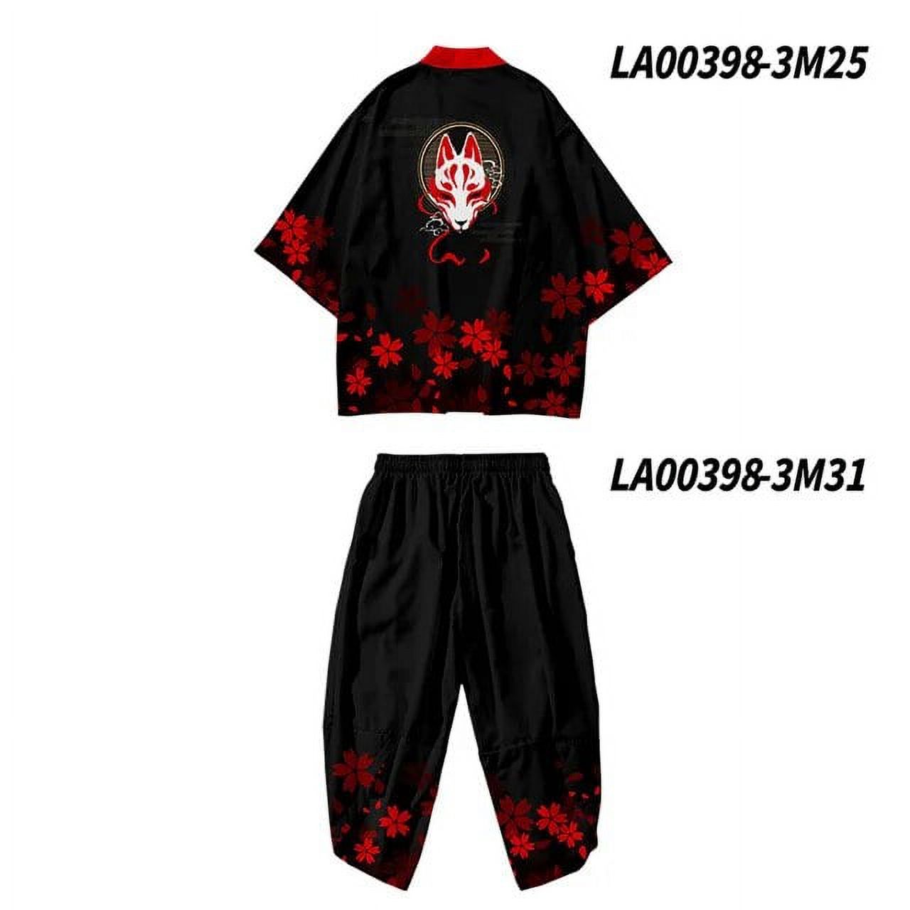 Japanese Traditional Clothing Kimono Pants Men Retro Yukata Asian ...
