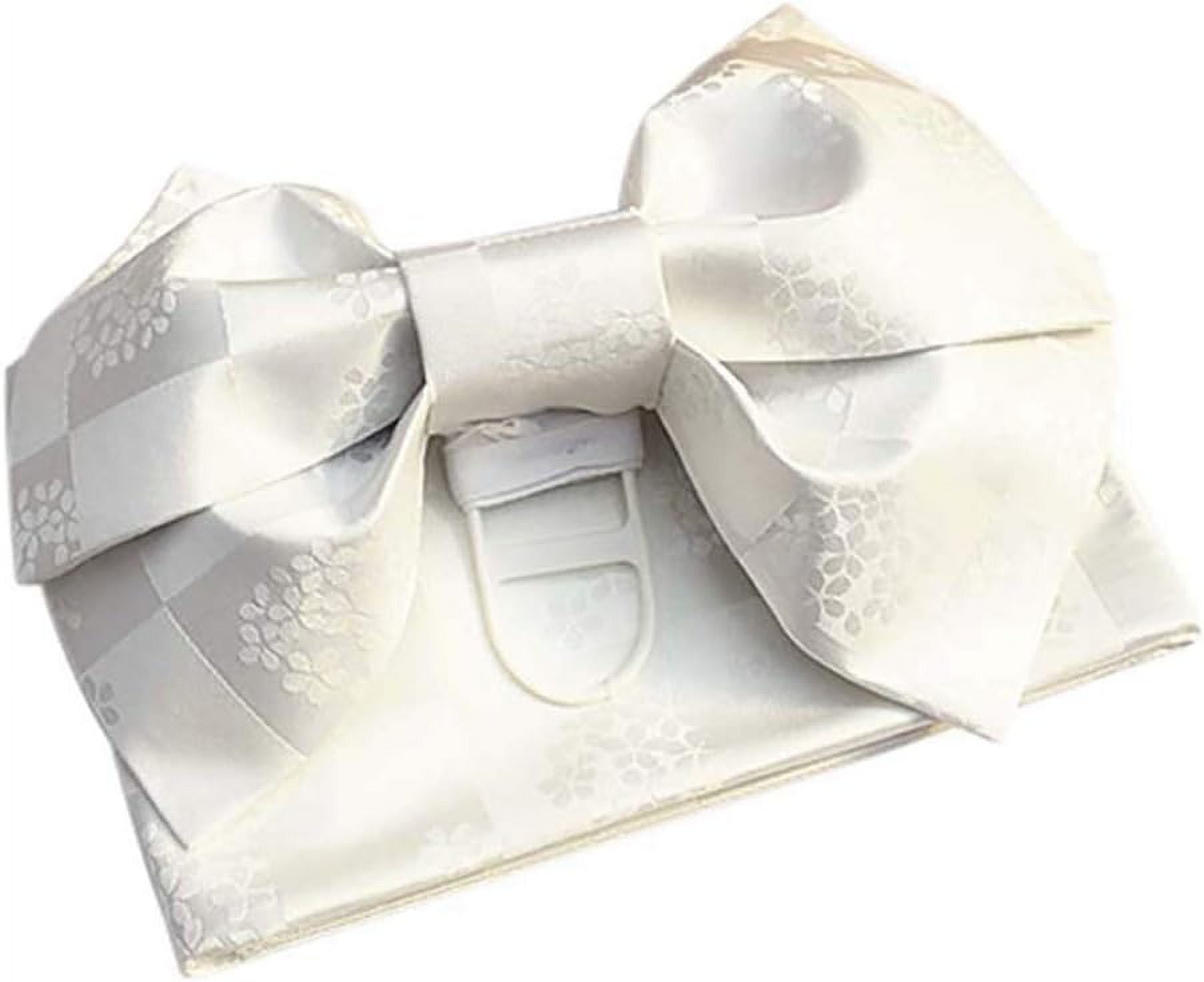Japanese Traditional Pre-tied Obi Belt Sakura Jacquard Weave Bow ...