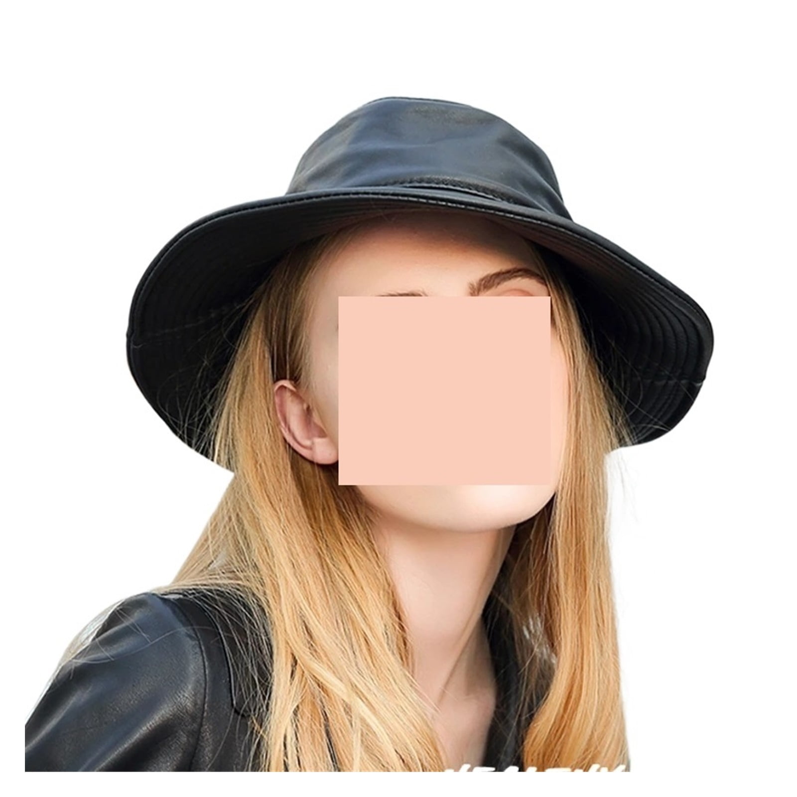 Japanese Unisex Genuine Leather Bucket Hats Men Fisherman Caps Easy ...