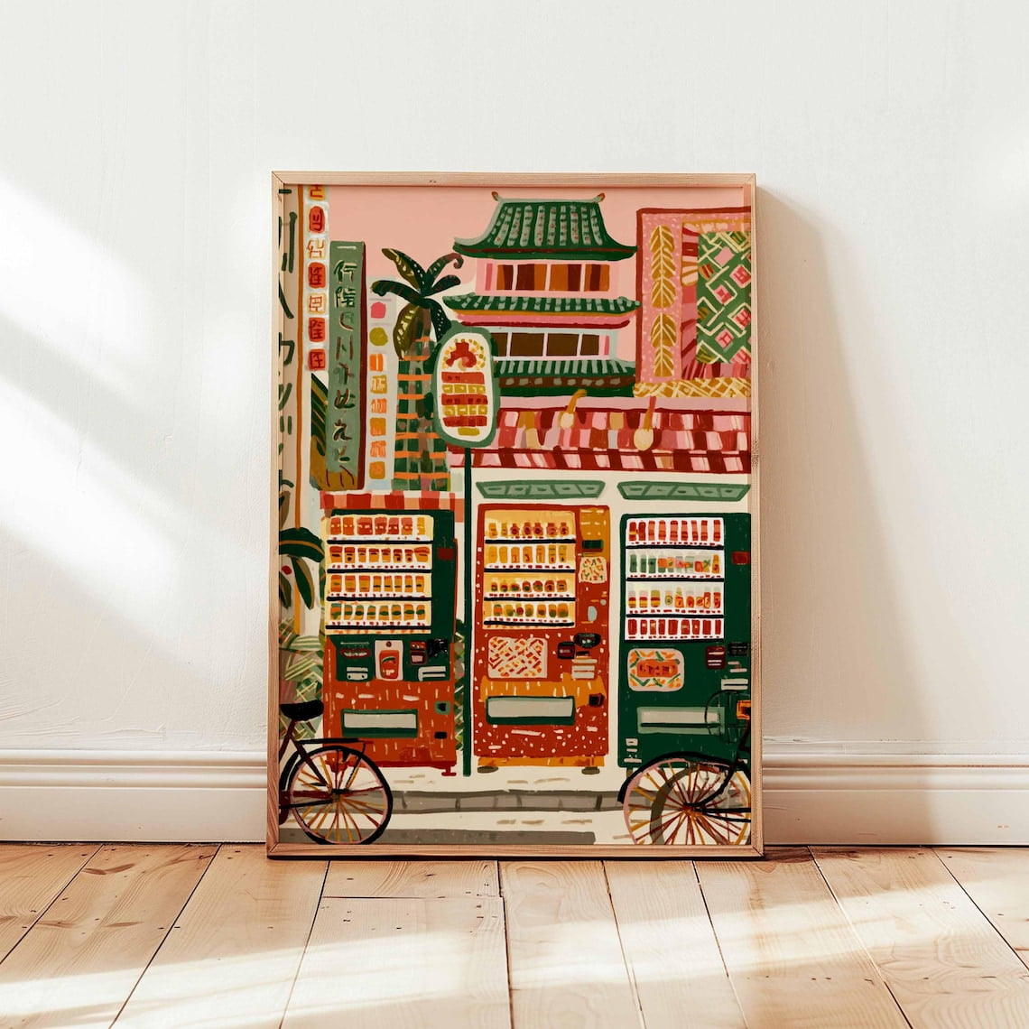 Japanese Vending Machine Urban Poster Unframed Paper Print - Walmart.com