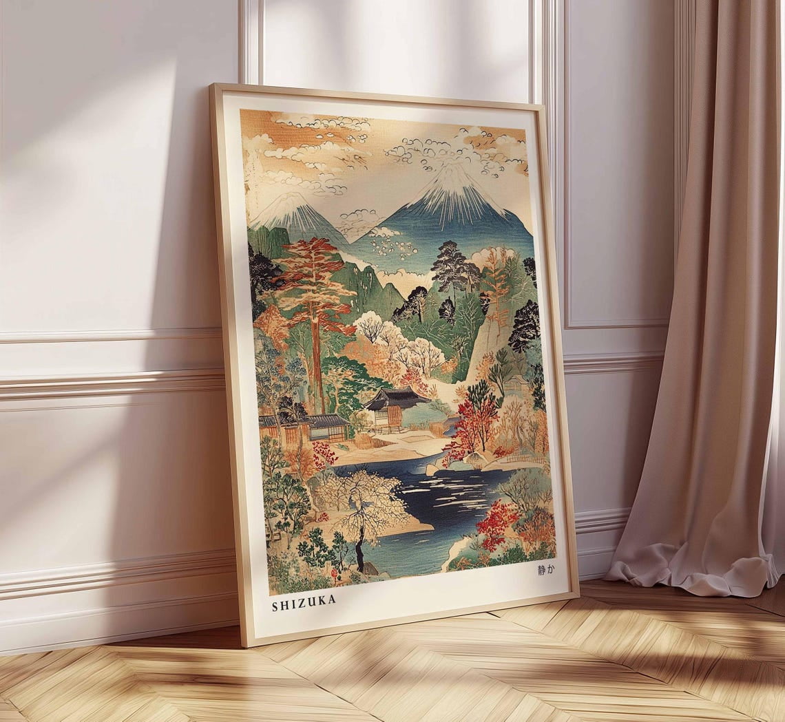 Japanese Wall Art, Hokusai Poster, Ukiyo-E Print, Japandi Wall Art ...