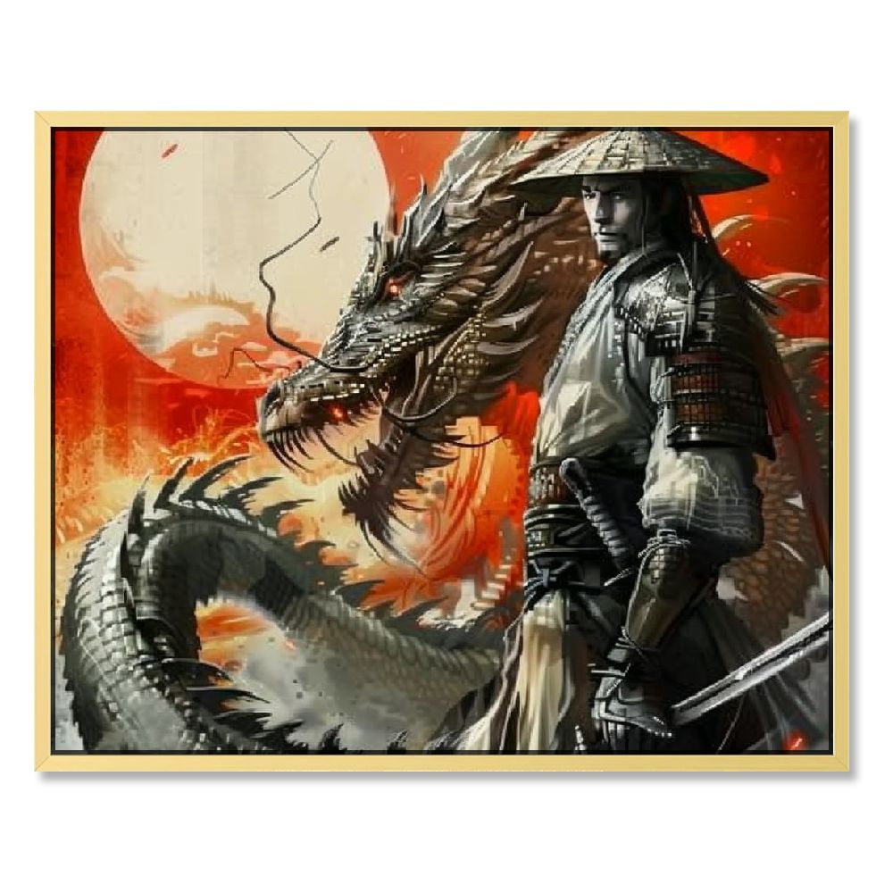 Samurai Japanese Wall Art Japan Samurai Musashi Vagabond Black And