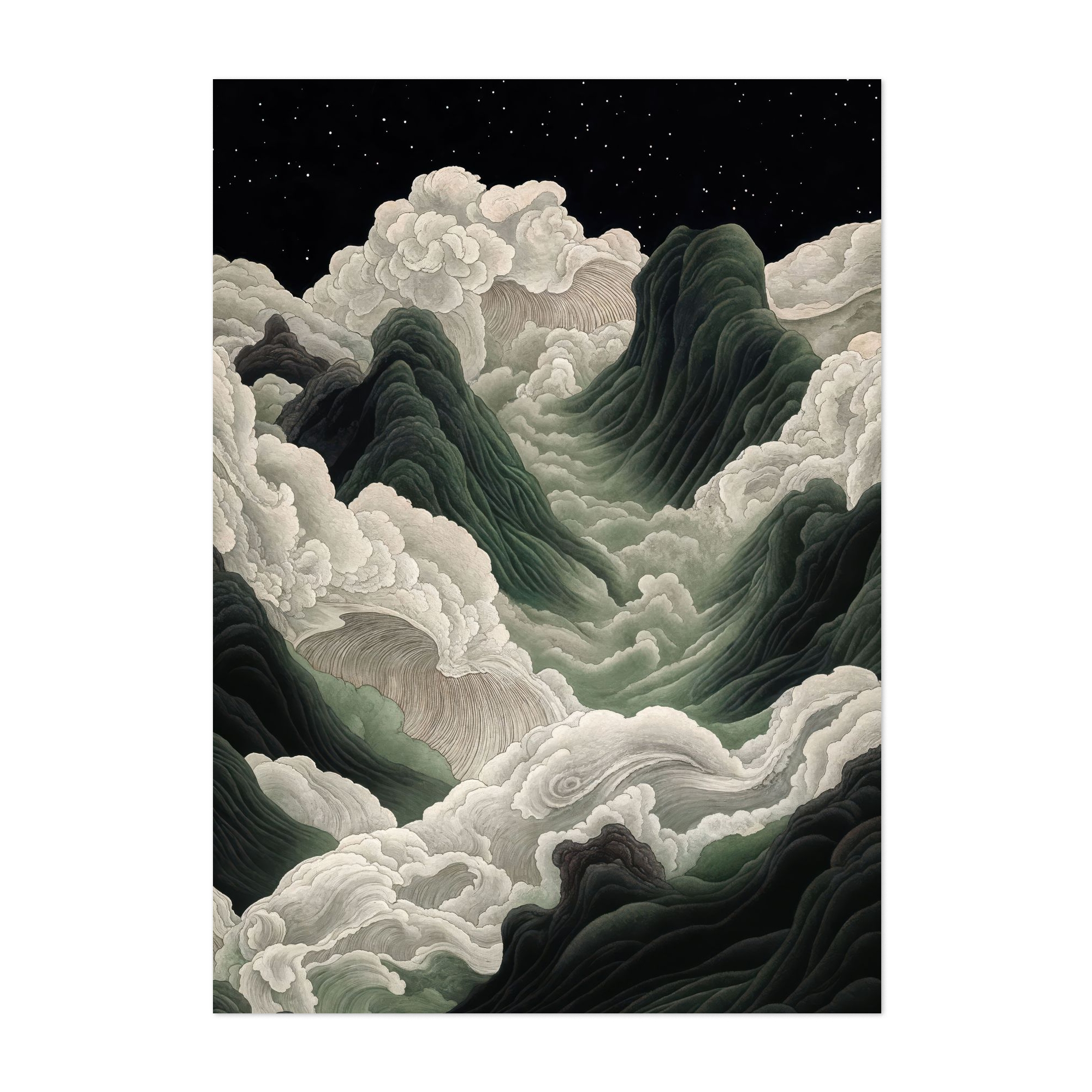 Japanese Wall Art Studio Ghibli Anime Poster Sage Green Wabi Sabi Japanese Wall Art Studio Ghibli Anime Poster Sage Green Wabi Sabi