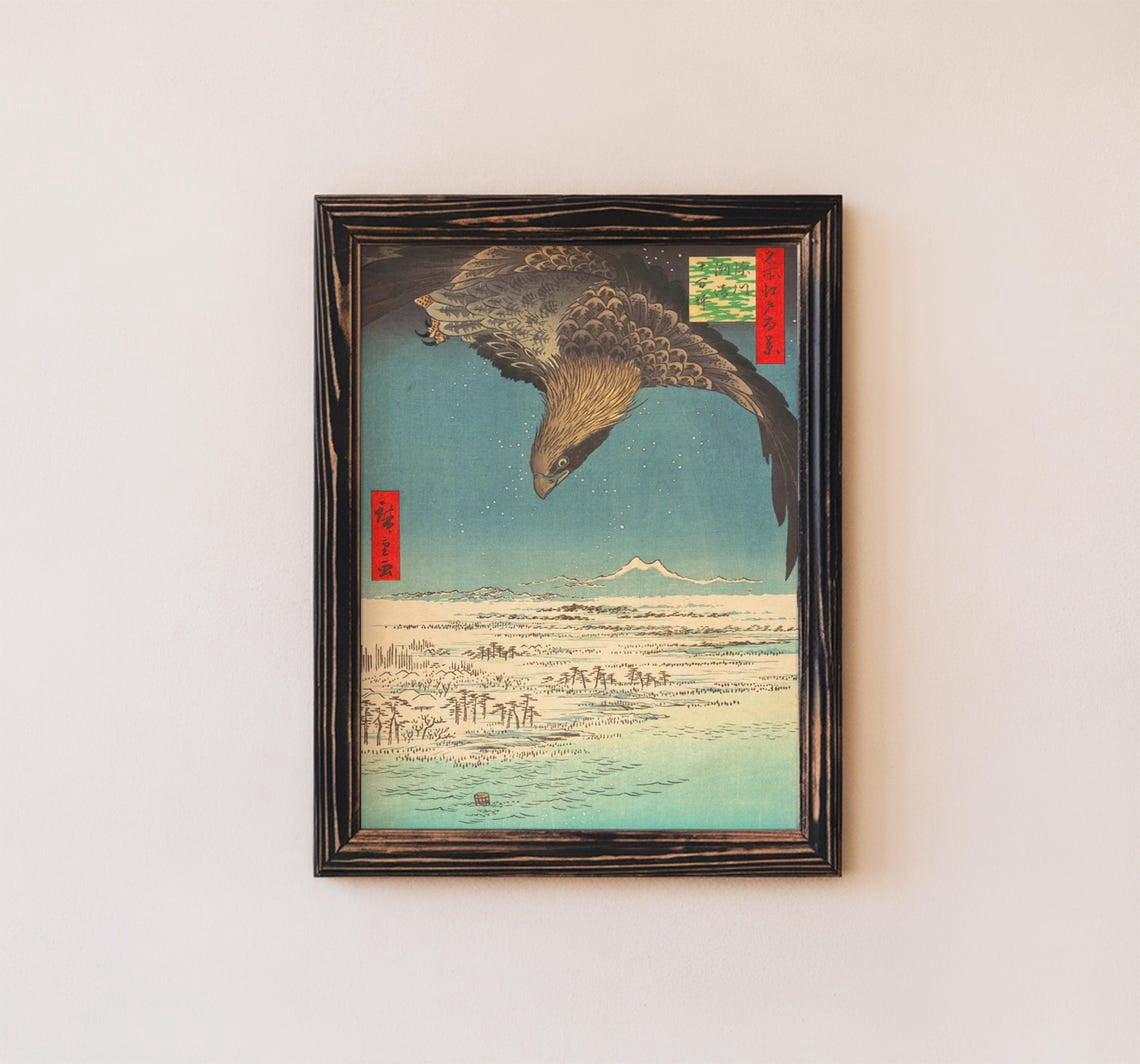 Japanese Wall Art, Utagawa Hiroshige Poster, Edo Period, Japanese ...