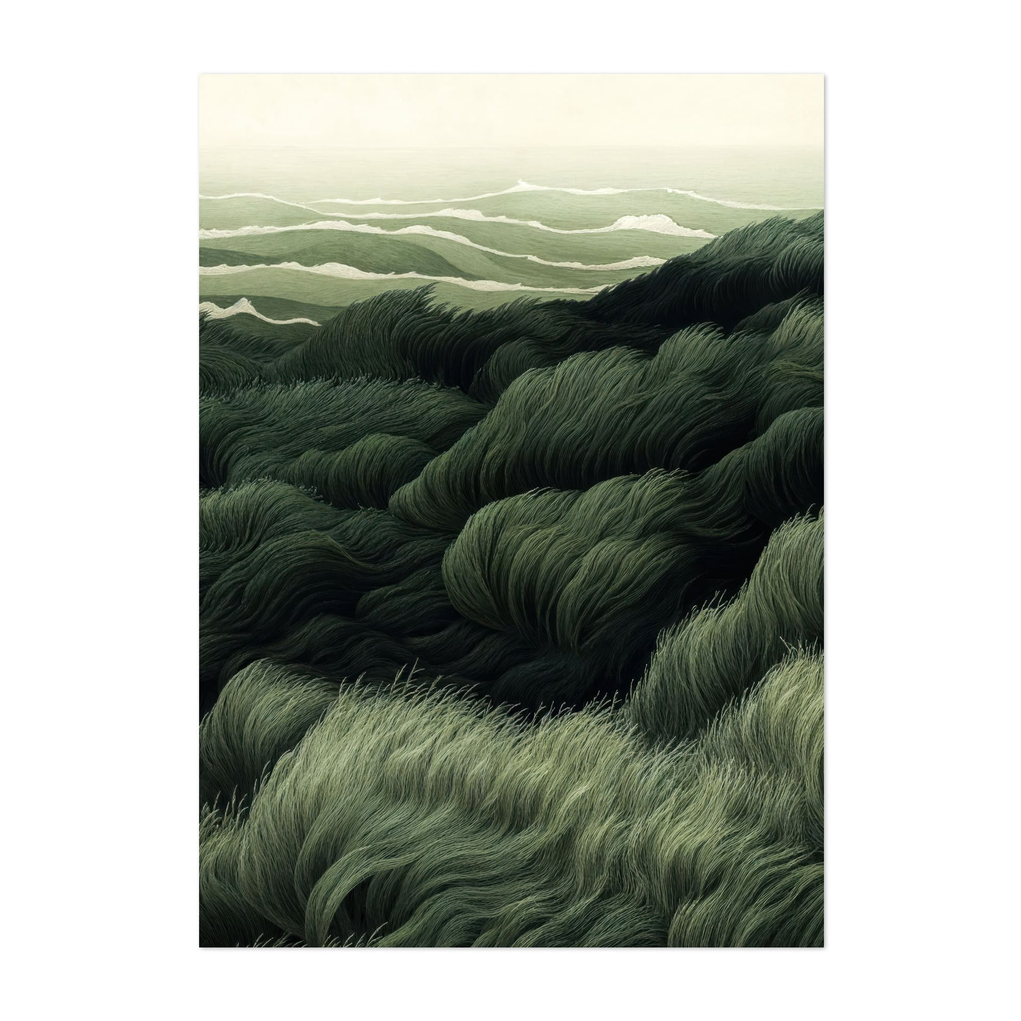 Japanese Wall Art Wabi Sabi Print Sage Green Painting japandi ...