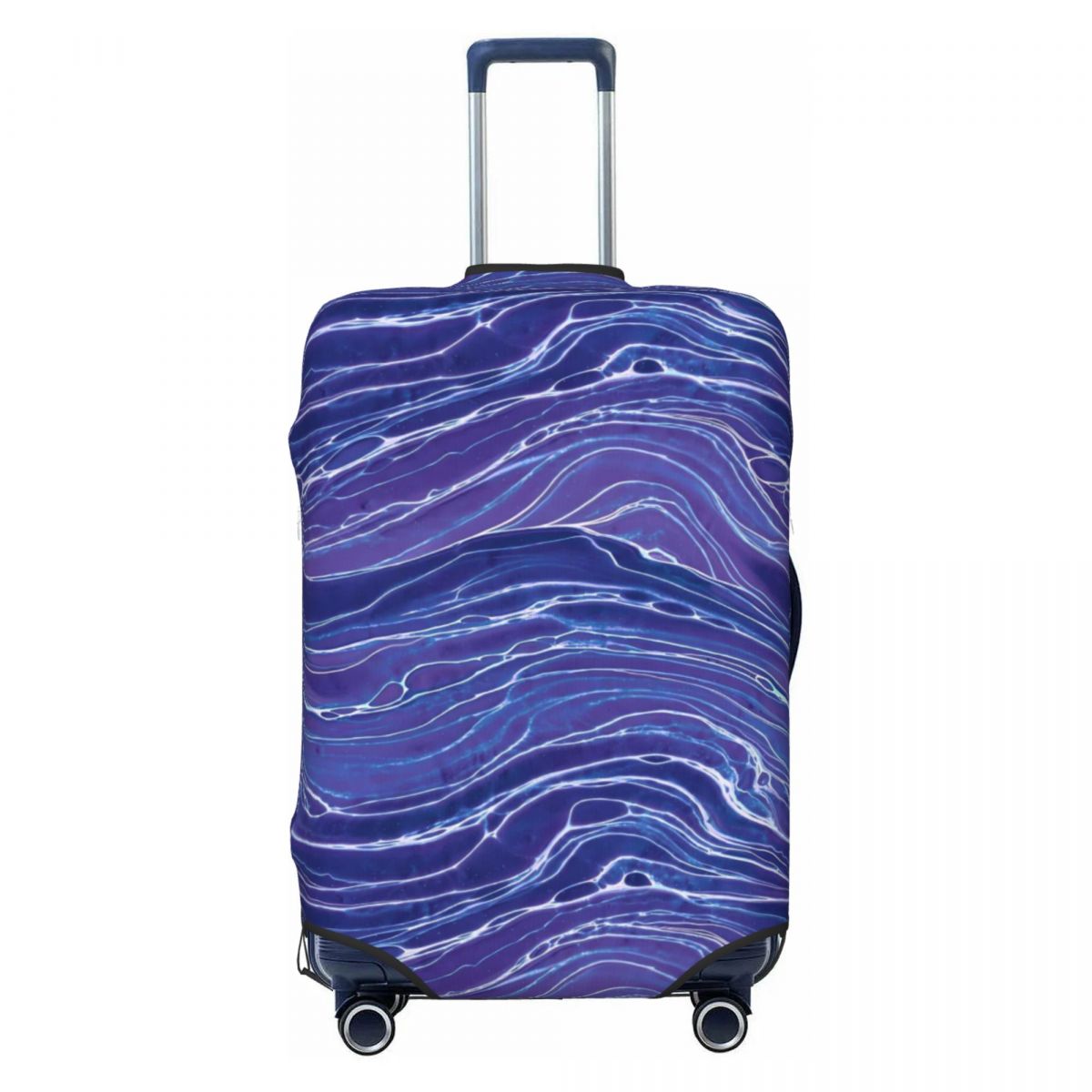 Japanese Wave Suitcase Cover Gold Seigaiha Cruise Trip Holiday Useful ...