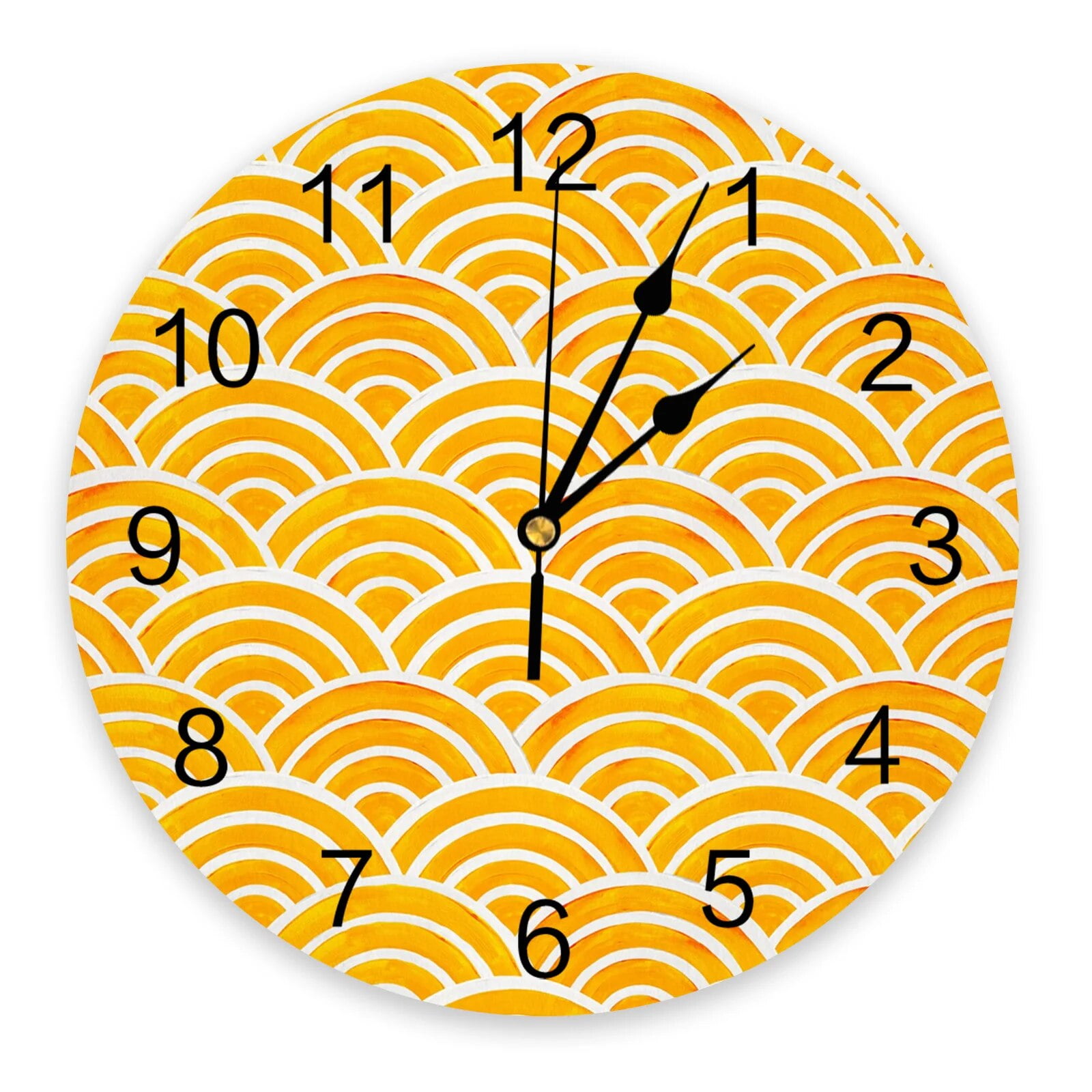 Japanese Wave Wall Clock Large Modern Kitchen Dinning Round Wall Clocks ...