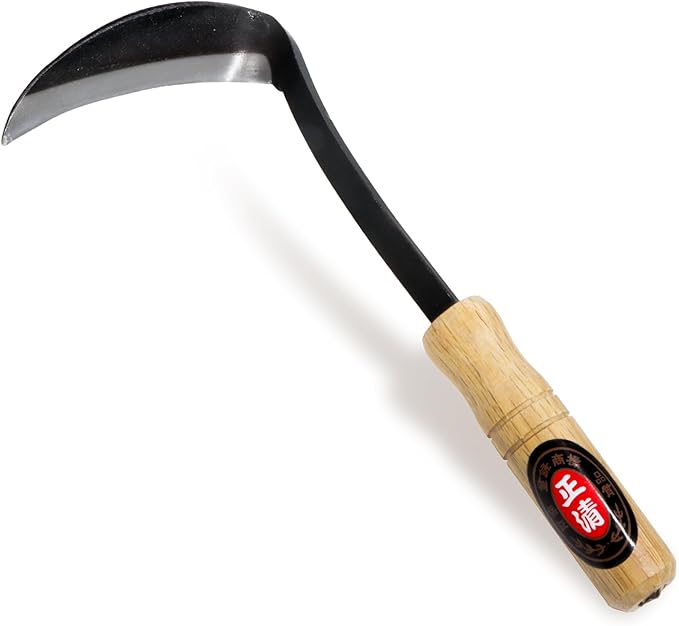 Japanese Weeding Sickle,Hand Hoe/Stainless Steel Blade Very Sharp Edge ...