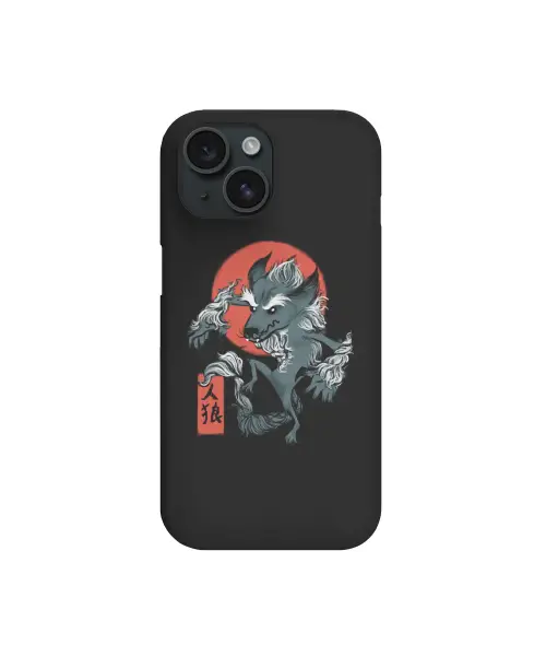 Japanese Werewolf Monster Spooky Art Phone Case for iPhone 16 15 14 13 ...