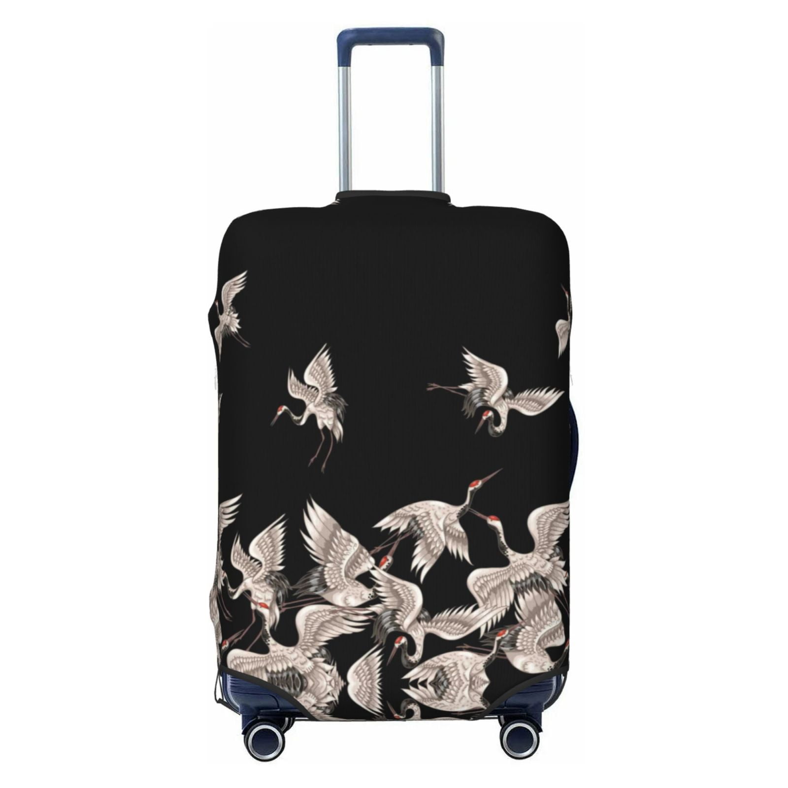 Japanese White Crane Luggage Cover for Travel Business Trip, Suitcase ...