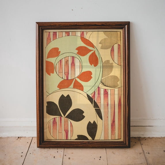 Japanese Willow Cherry Blossoms and Swallows Shin-Bijutsukai Abstract ...