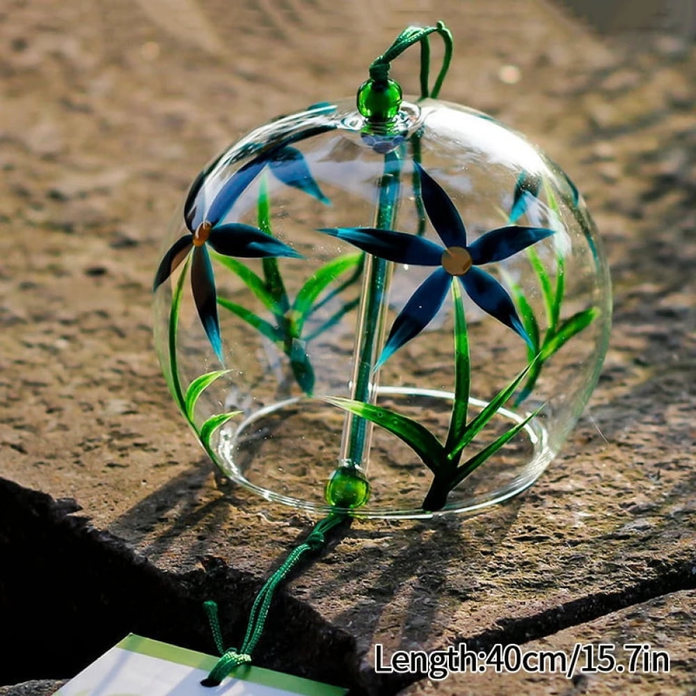 Japanese Wind Chime Stained Glass Wind Bell Kawaii Room Decor ...