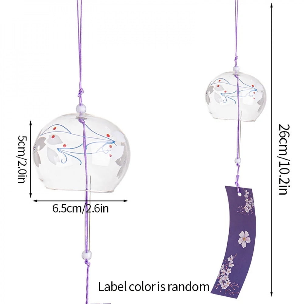 Japanese Wind Chime Stained Glass Wind Bell Kawaii Room Decor ...