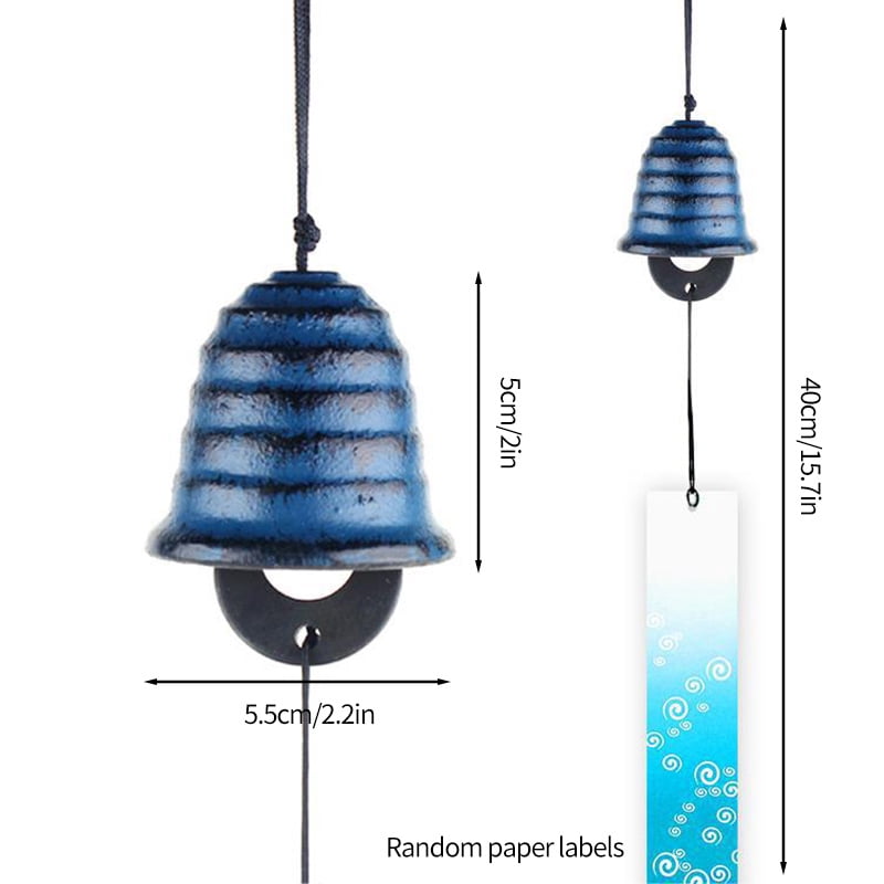 Japanese Wind Chimes Cast Iron Feng Shui Wind Bells Good Luck Hanging ...