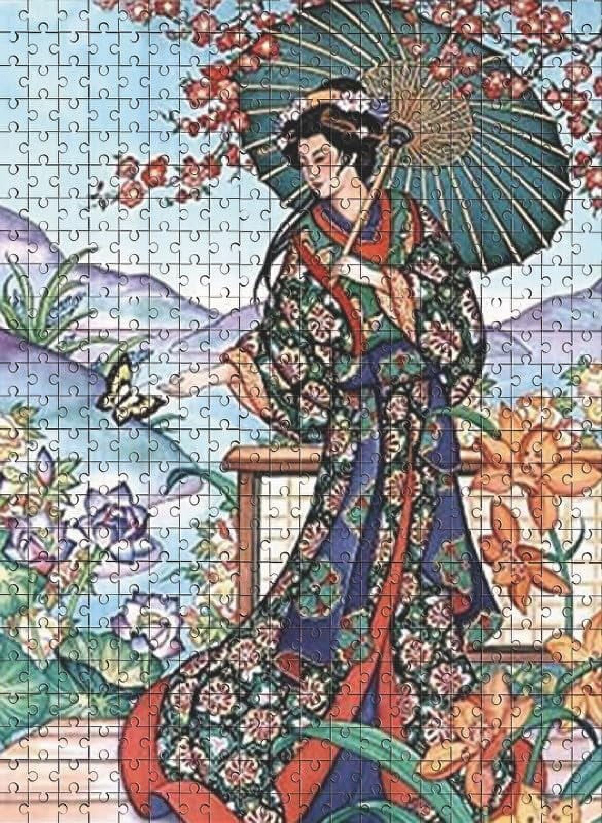 Japanese Woman Geisha Puzzles for Adults 500 Pieces, Jigsaw Puzzle ...