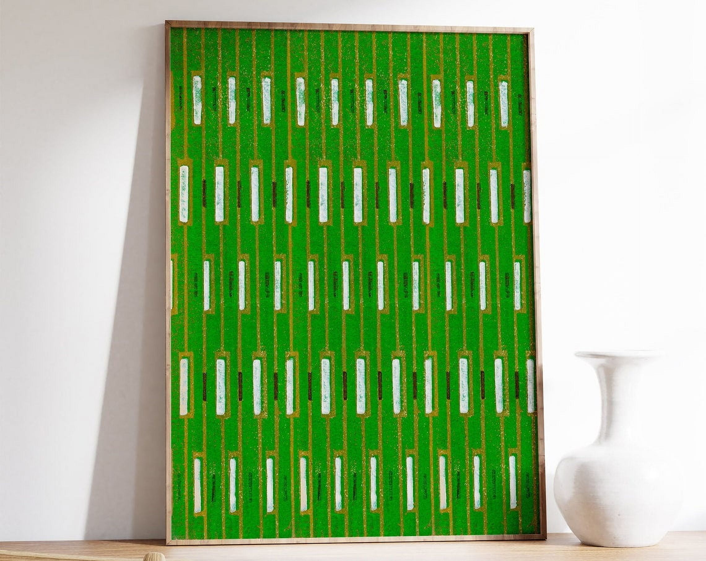 Japanese Woodblock Poster, Shima Shima, Japanese Art Print, Abstract Poster, Abstract Decor ...