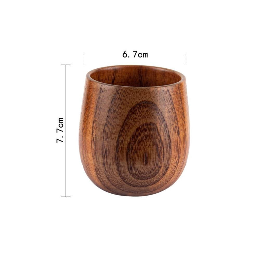 Japanese Wooden Cup Handmade Natural Barrel Beer Cup Juice Milk Water ...