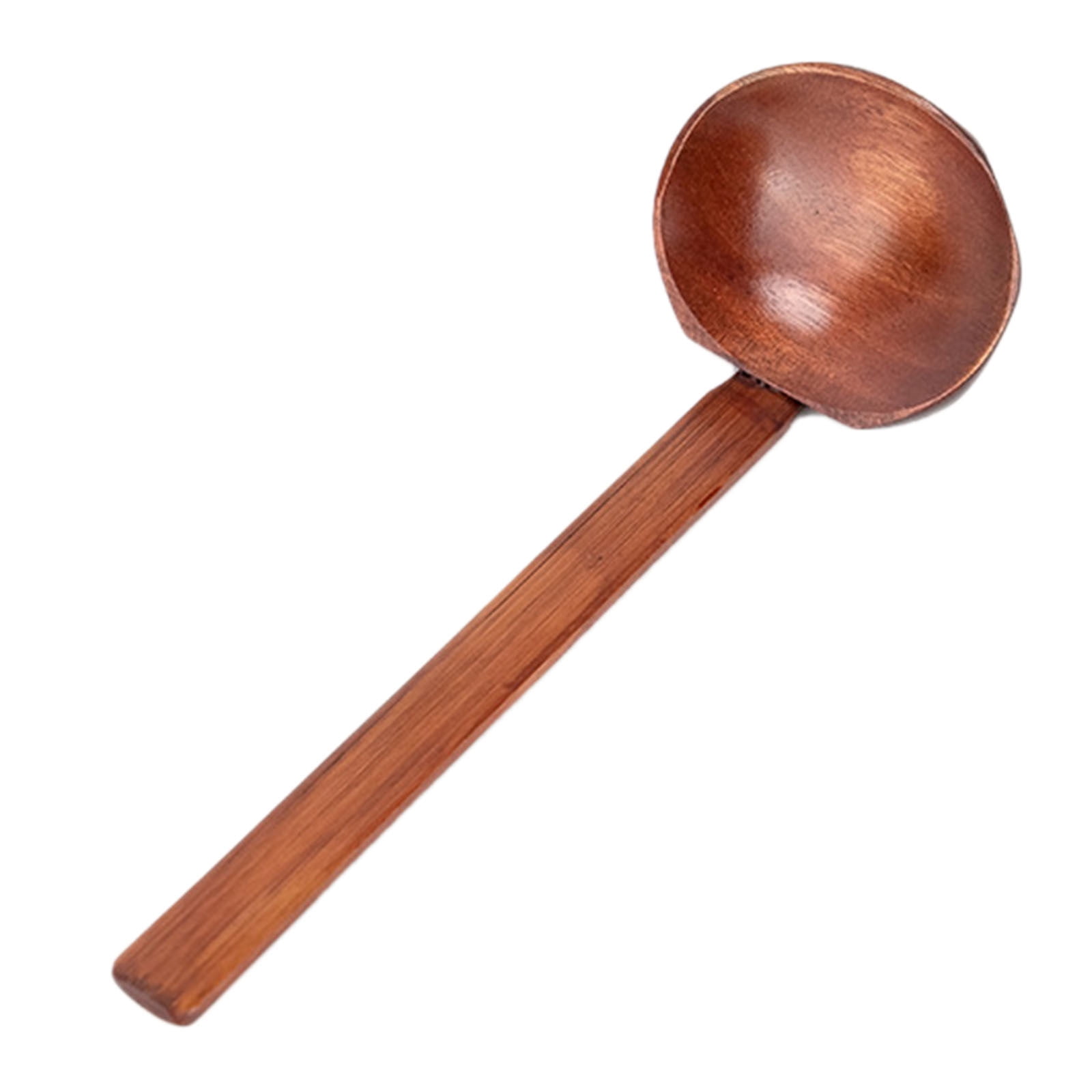 Japanese Wooden Soup Spoon Long Handle Ramen Serving Utensil for Hot ...