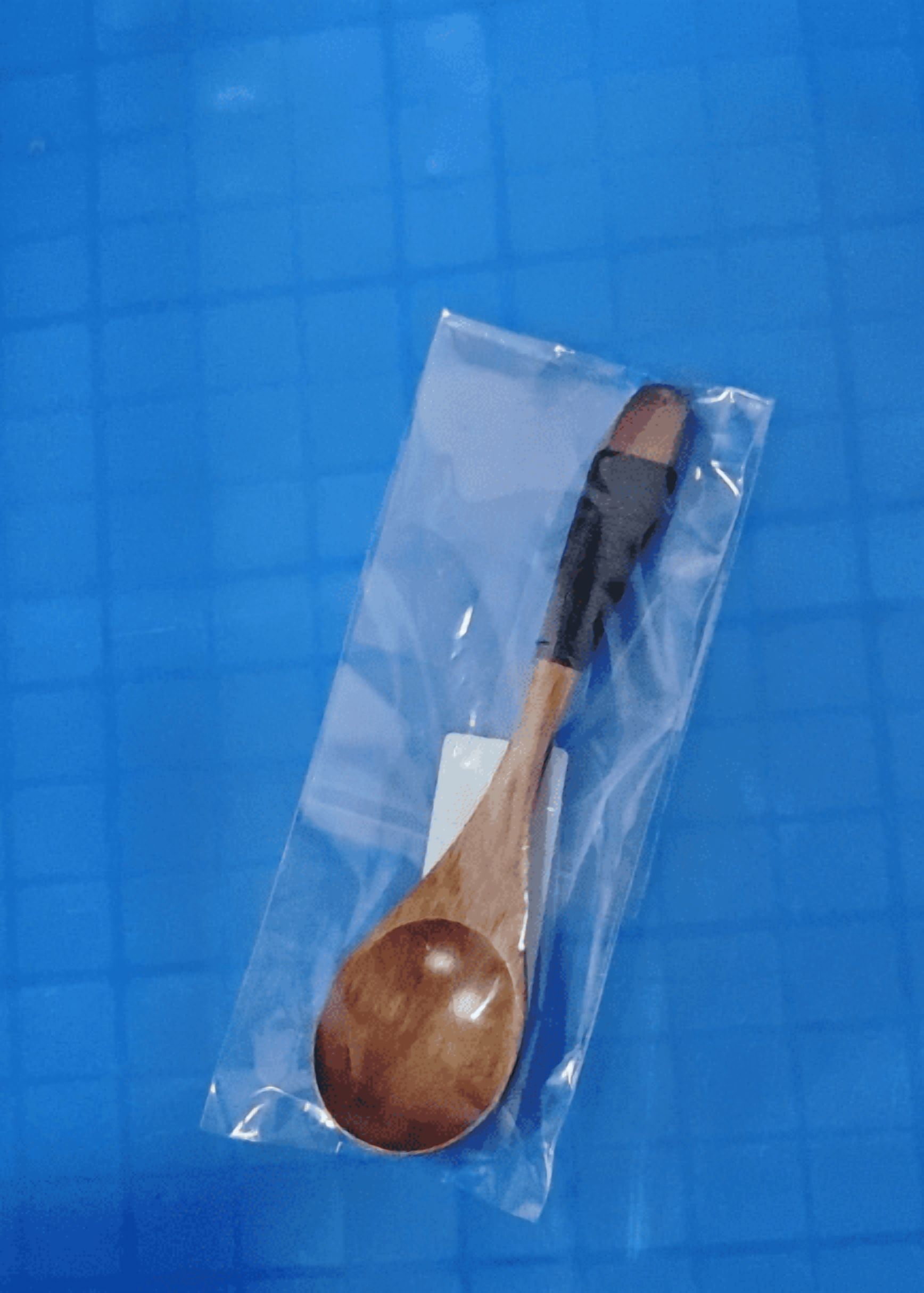 Japanese Wooden Spoon with Straight Handle for Threading - Black Thread ...