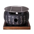 Japanese Yakitori Konro Grill Tabletop Round BBQ Grill Charcoal Stove ...