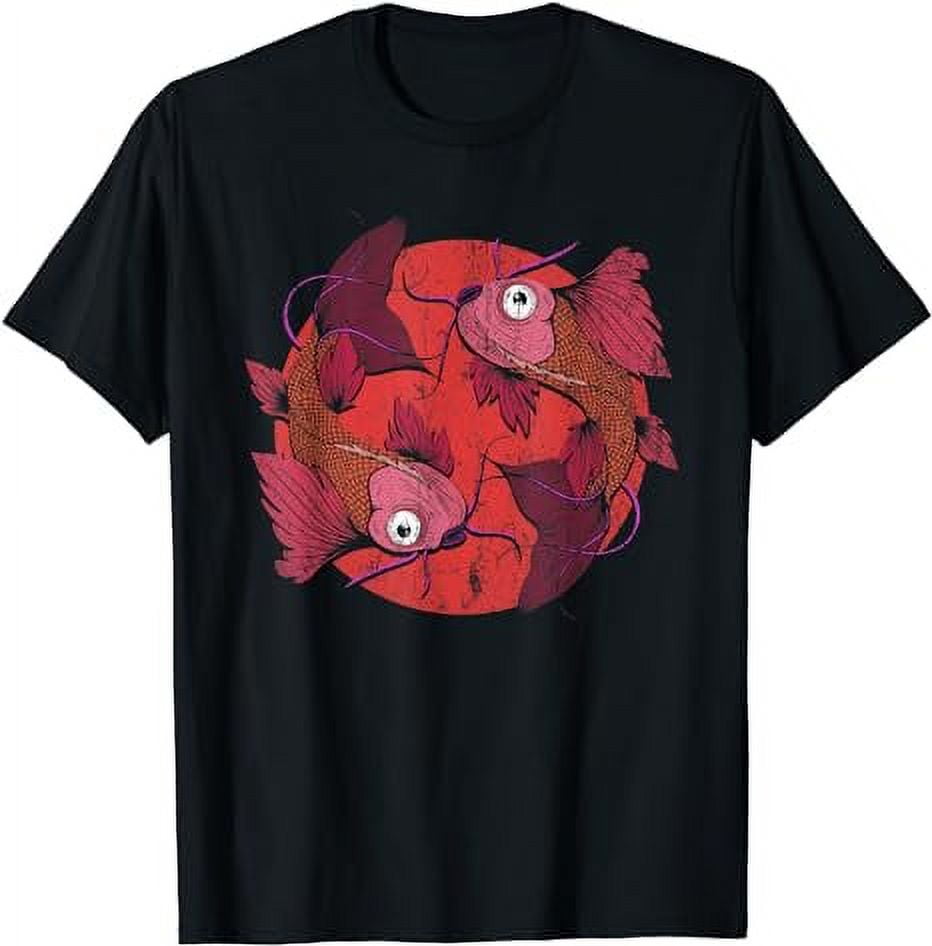 Japanese Ying Yang Carp Taisho Sanke Koi Fish Pond Koi Carp T-Shirt ...