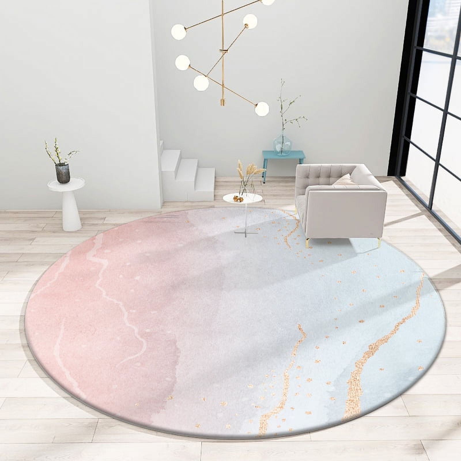 Japanese and Korean Style Round Rugs for Bedroom r Carpets for Living ...