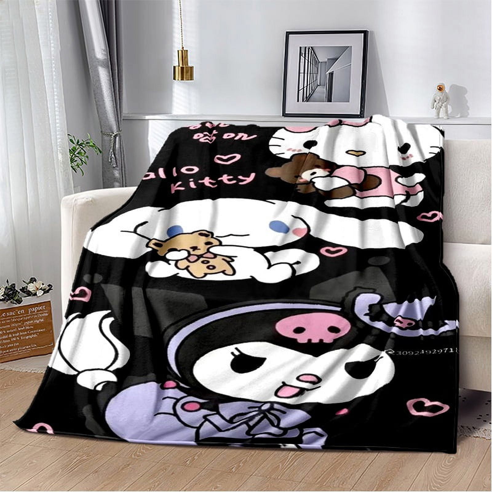 Japanese anime Kuromi cartoon cute blanket Adult Home Bedroom Outdoor ...