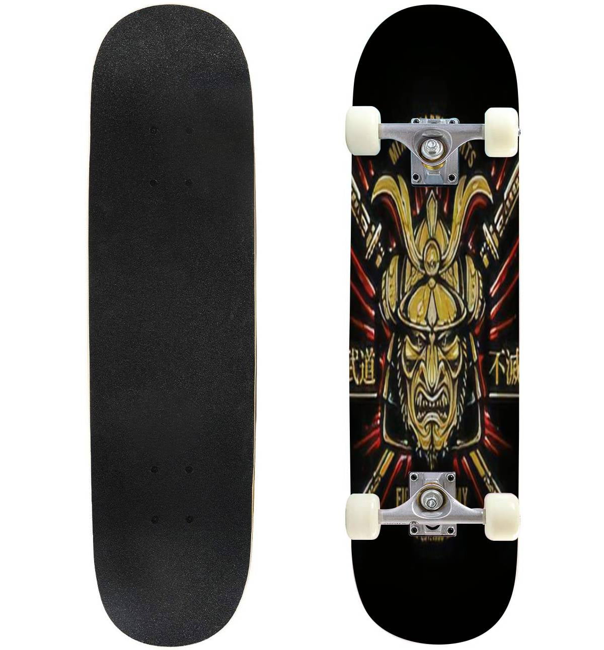 Japanese grunge print with samurai and swords EPS 10 Outdoor Skateboard ...