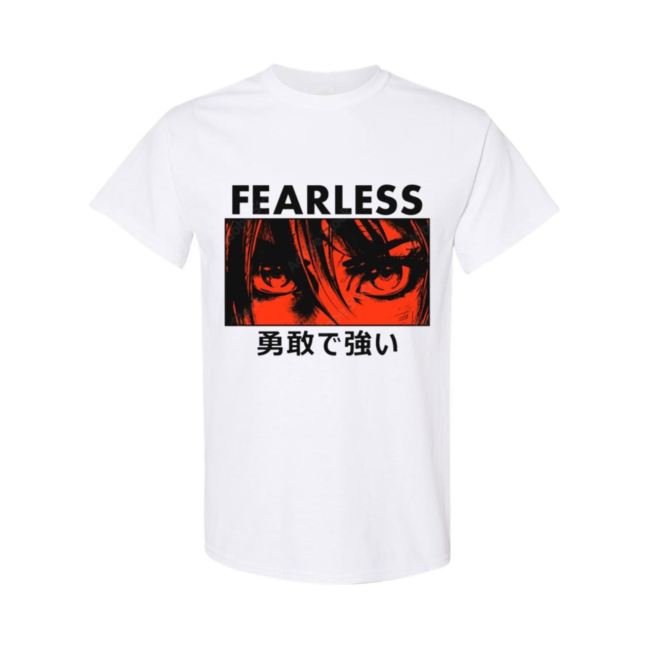 Japanese manga t-shirt design with eyes and slogan. Tee shirt print ...
