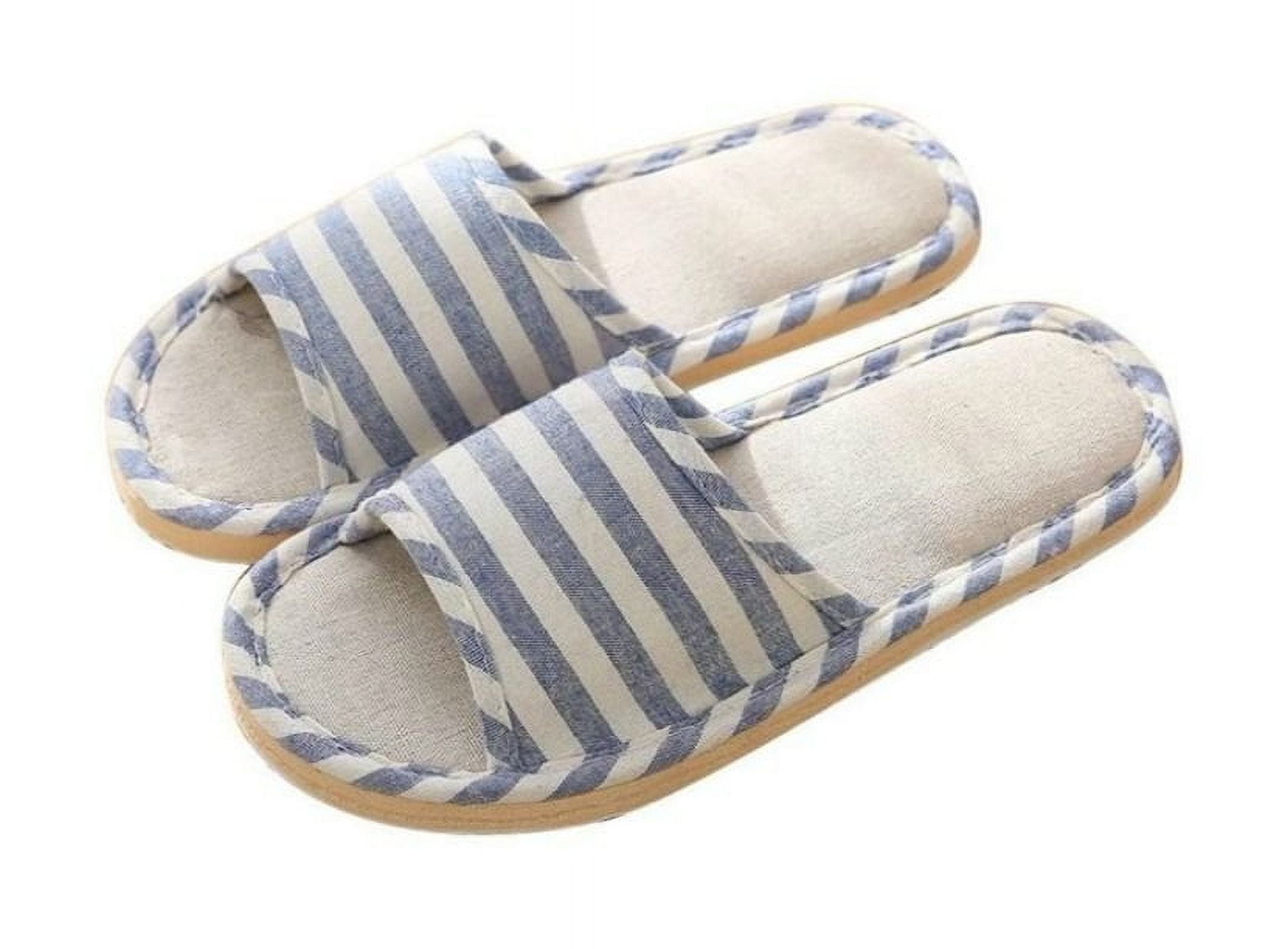 Japanese-Style All Seasons Comfortable Casual Linen Cotton Flax Slipper ...