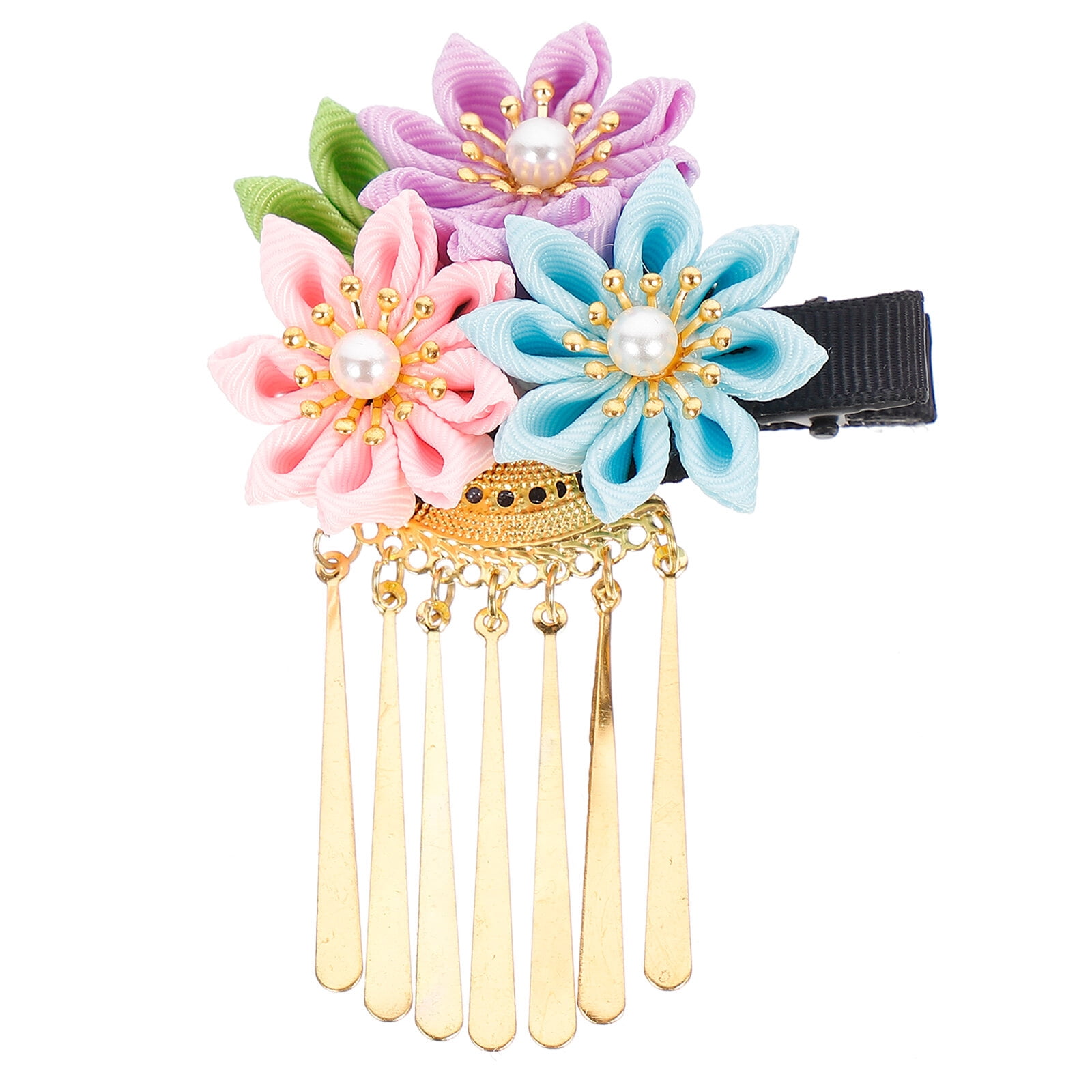 Japanese-style Barrette Kanzashi Flower Hair Clip Hairpin Tassel ...
