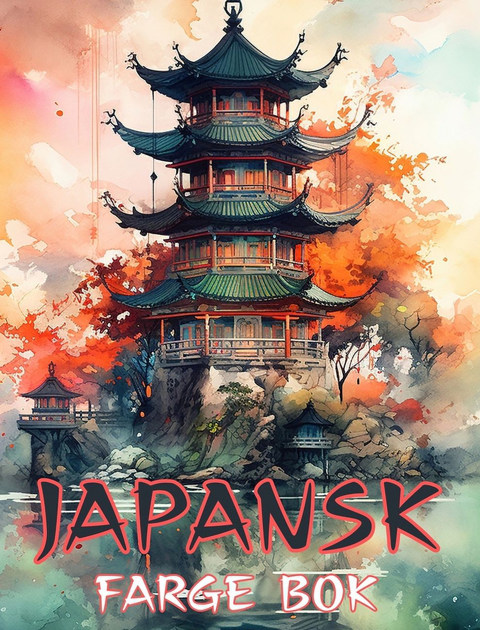 Japansk Kunst: Voksenfargebok, vakre illustrasjoner: Farge klassisk og ...