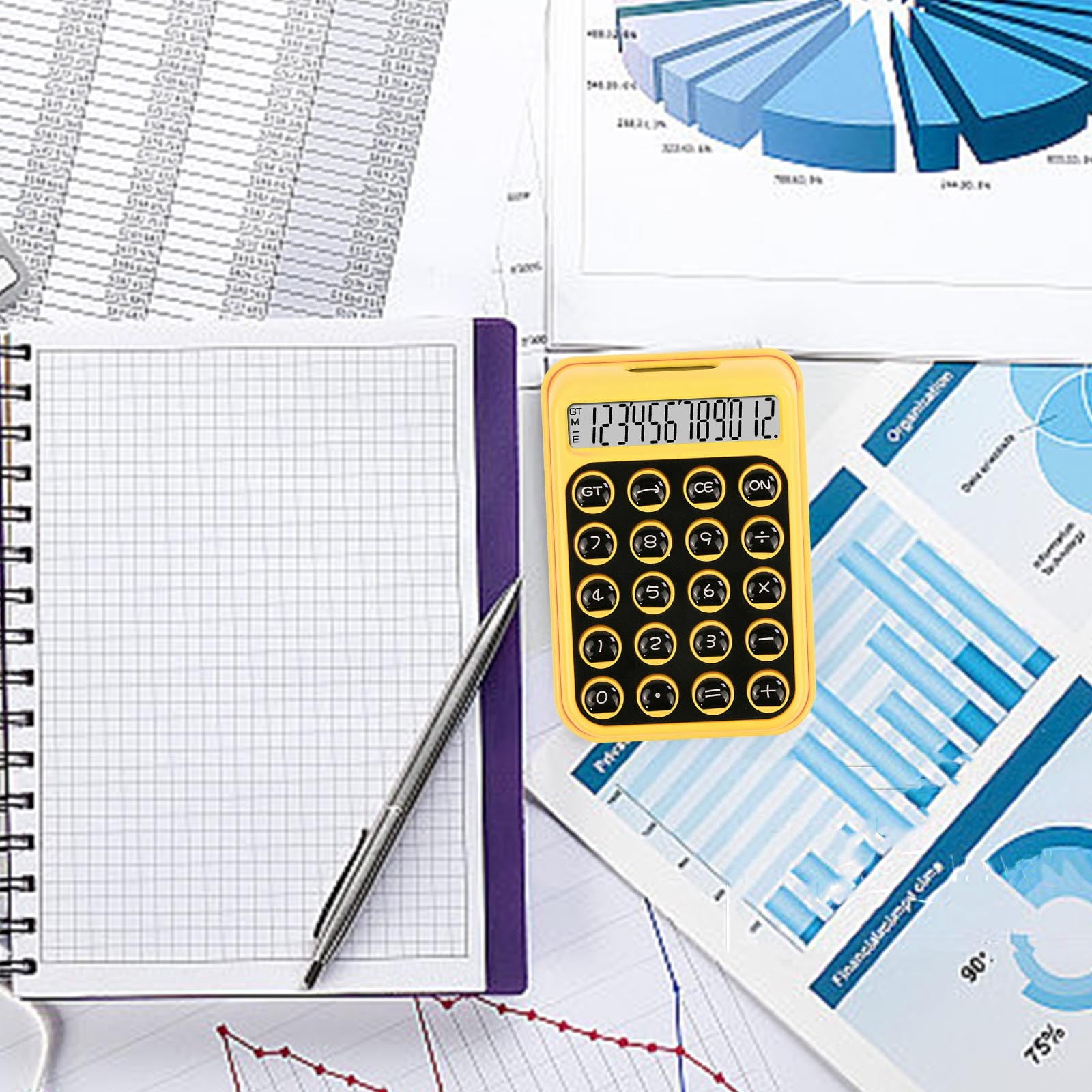 Japceit Colorful Gel Calculator, Dual Power Operation Arithmetic ...