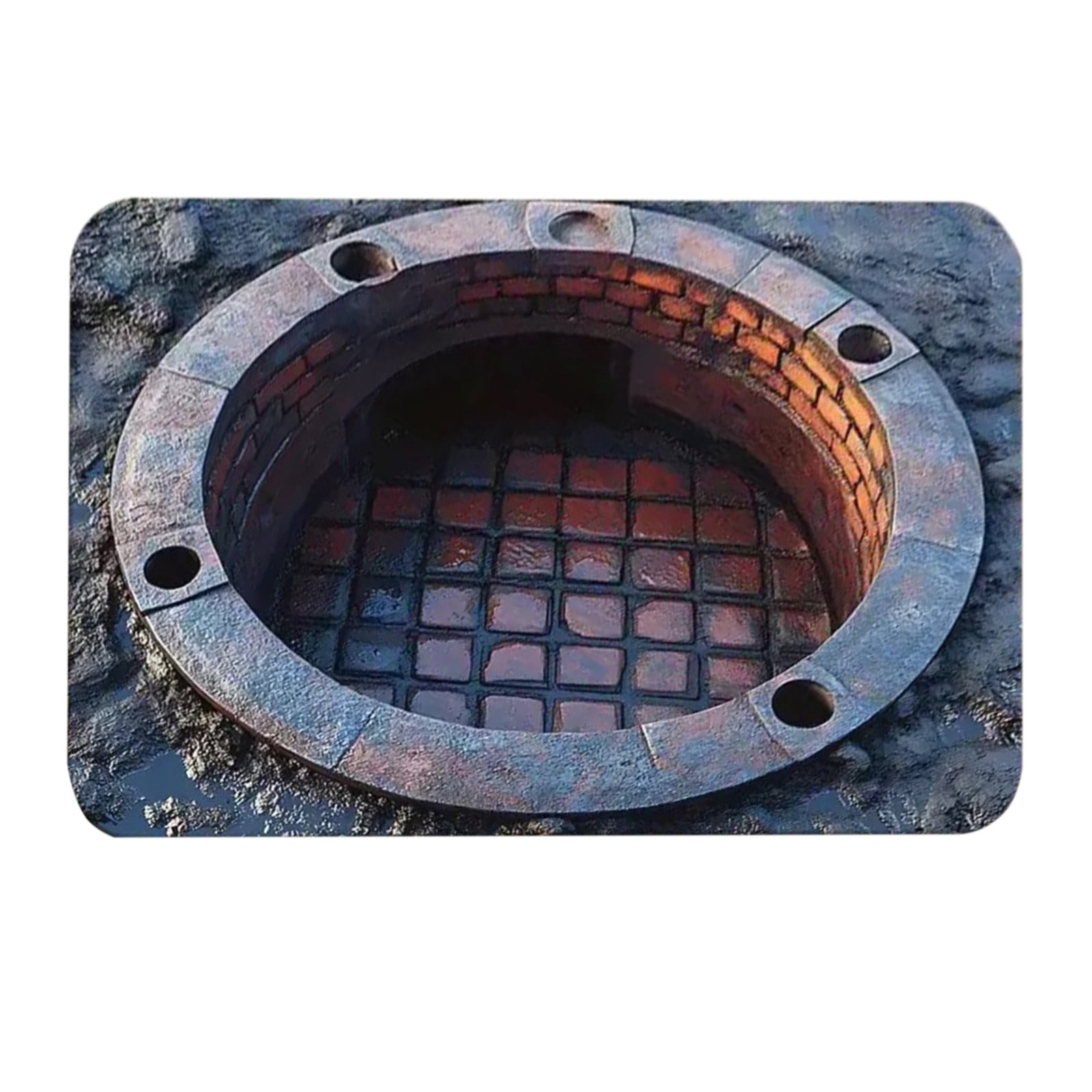 Japceit Crystal Velvet 3D Effect Mat, Non-Slip and Dirt Resistant Floor Rug, Water Absorbent ...