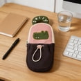 Japceit Cute Handheld Pencil Bag, High Capacity Portable Pen Pouch ...