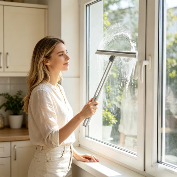 Japceit Foldable Squeegee for Window Glass Household Cleaning Brush ...