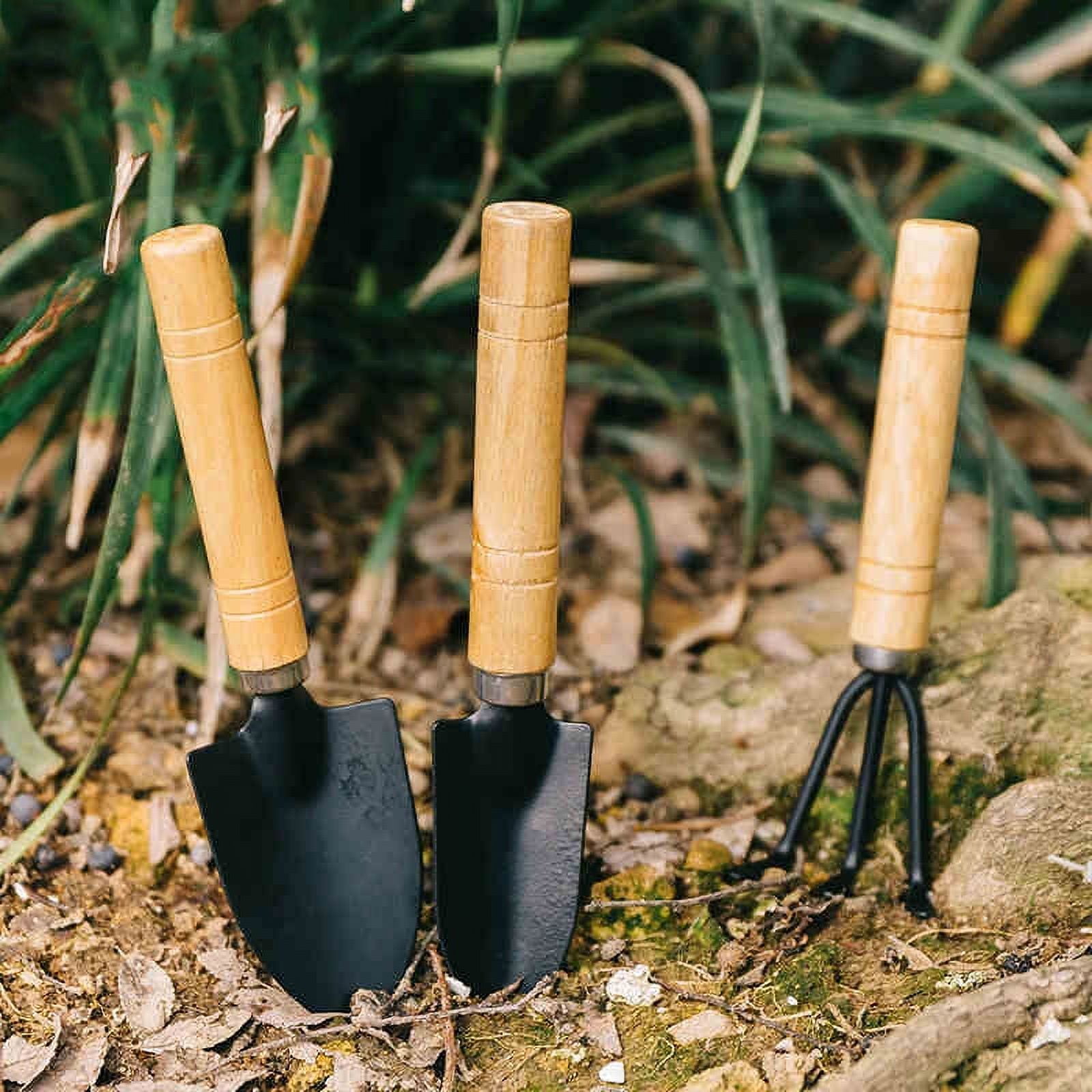 Japceit Garden Tool Set, 3 Piece Gardening Tools Includes Garden Trowel ...