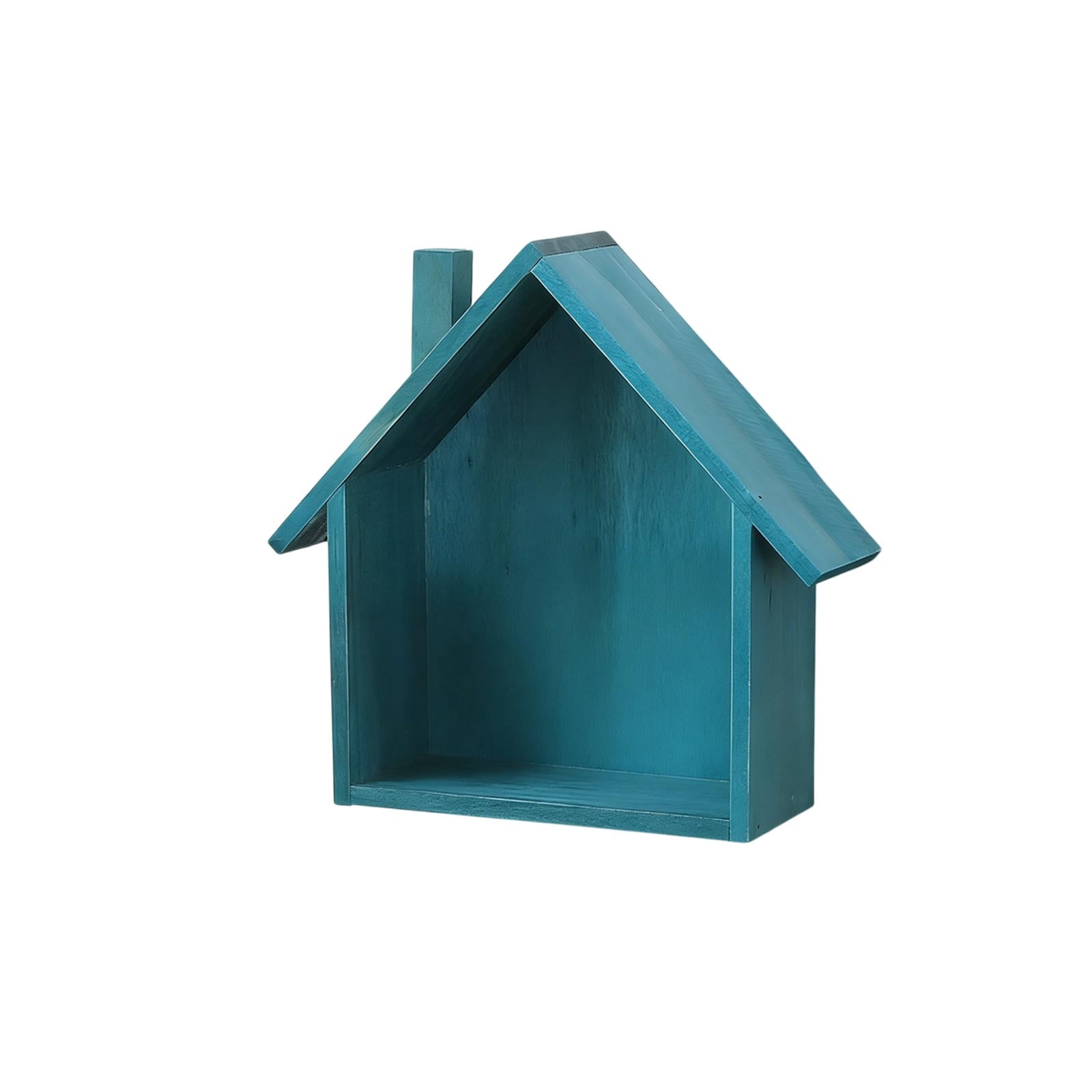 Japceit Little House Wall Shelf, Solid Wood Decorative Shelving Unit ...
