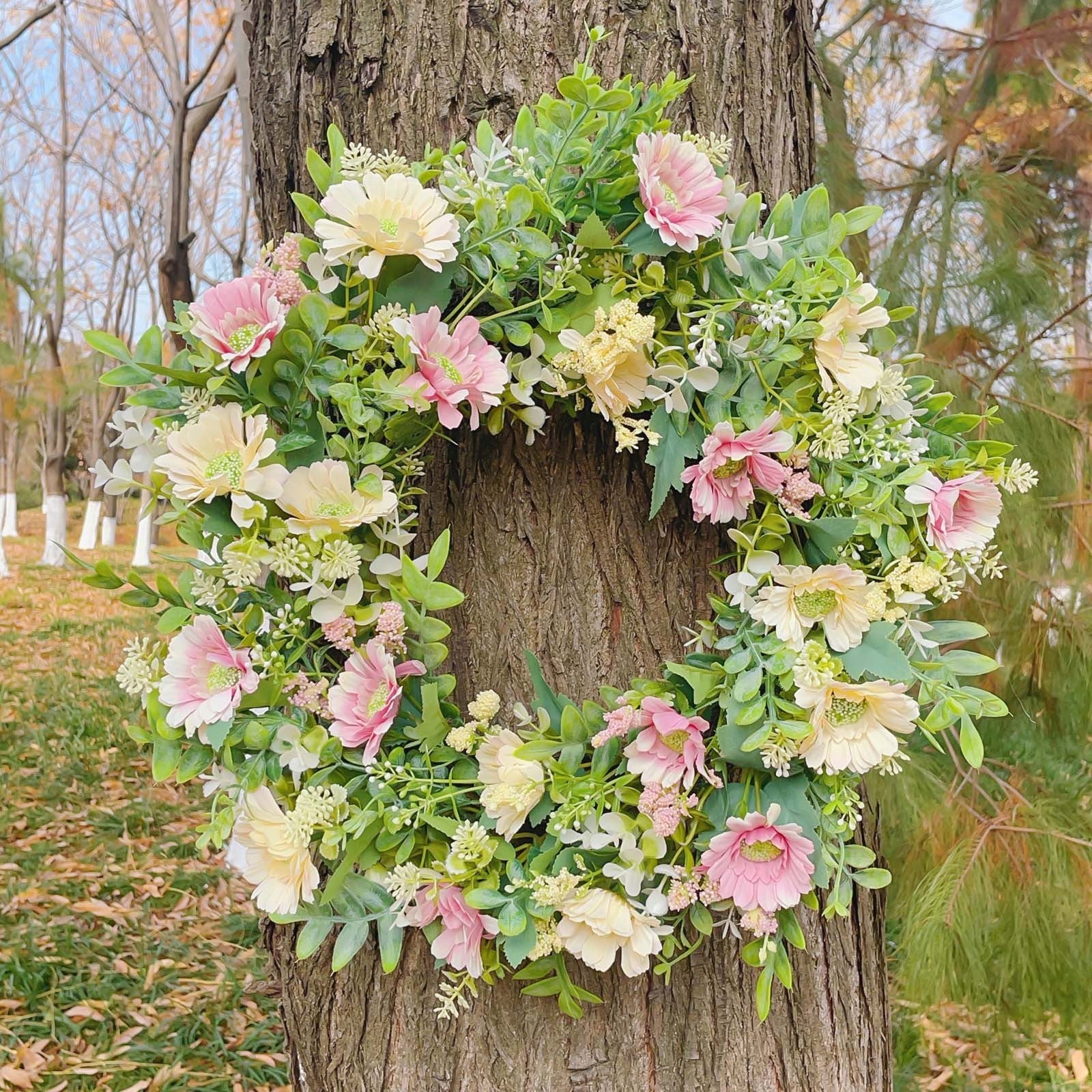 Japceit Natural Flower Garland Door Decor, Money Plant and Leaf Design ...