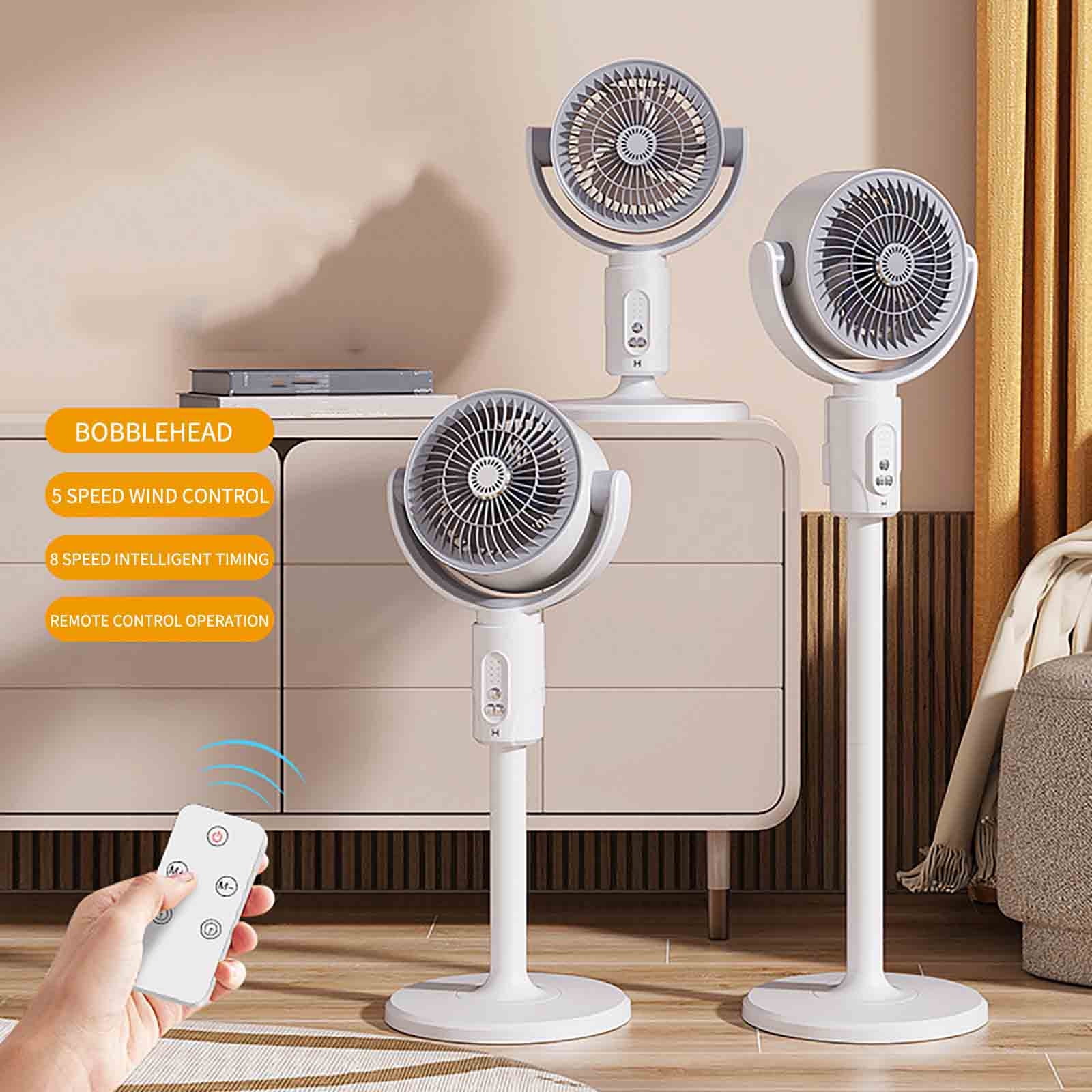 Japceit Oscillating Tower Fan with Air Circulation, Quiet High-Velocity ...