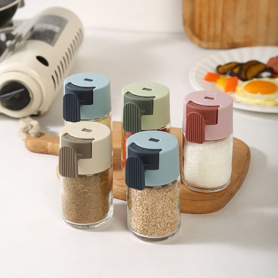 Japceit Push Type Pepper Shaker, Quantitative Conical Seasoning Bottle ...