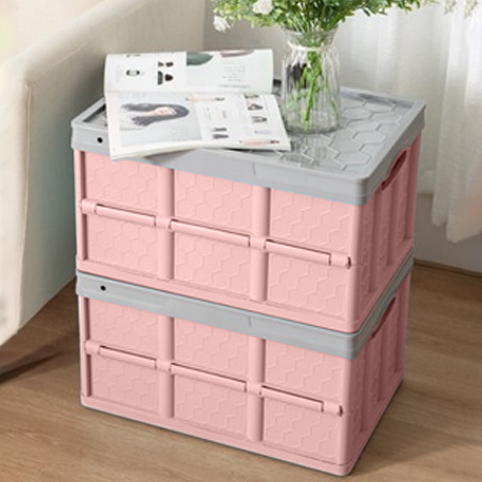 Japceit Rolling Underbed Storage Bin, Reinforced Fabric Organizer with ...