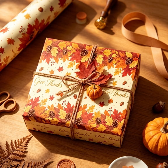 Fall Leaves Wrapping Paper