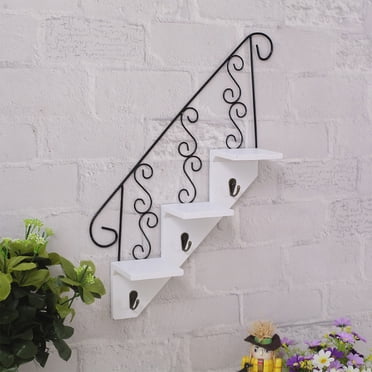 Bestier 2-Tier Floating Shelves for Wall with LED Light 15\ x 23\ Wall ...