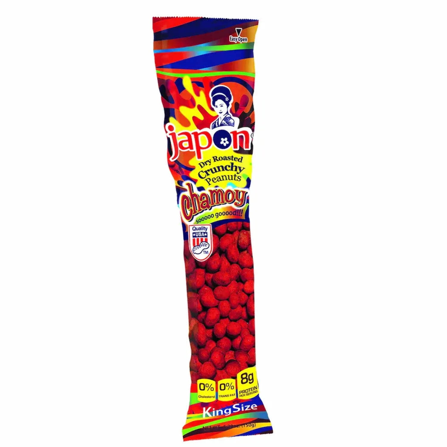 Japon Chamoy King Size Peanuts, Spicy Blend Flavor, 2 Packs, 5.29 oz ...