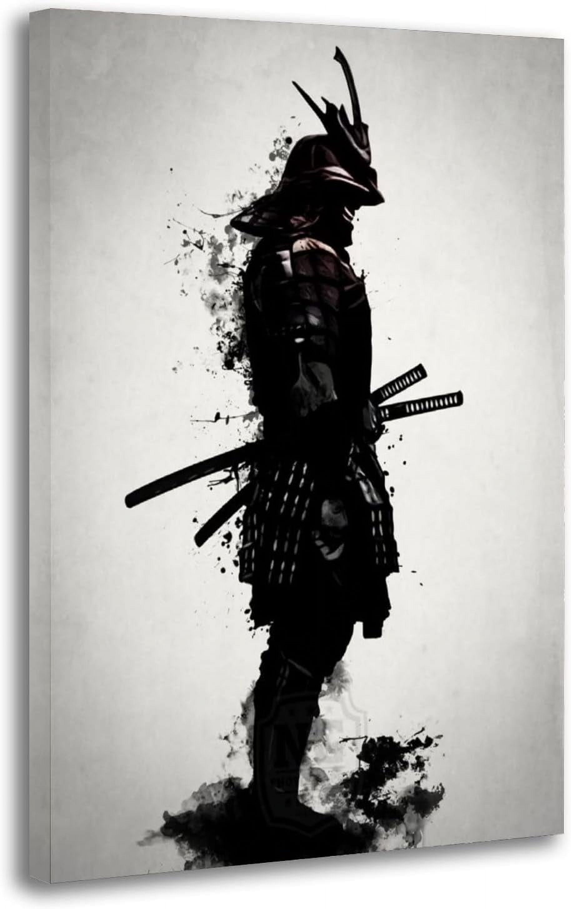 Japonaise Samurai Armored Samurai Canvas Art Poster And Wall Art ...