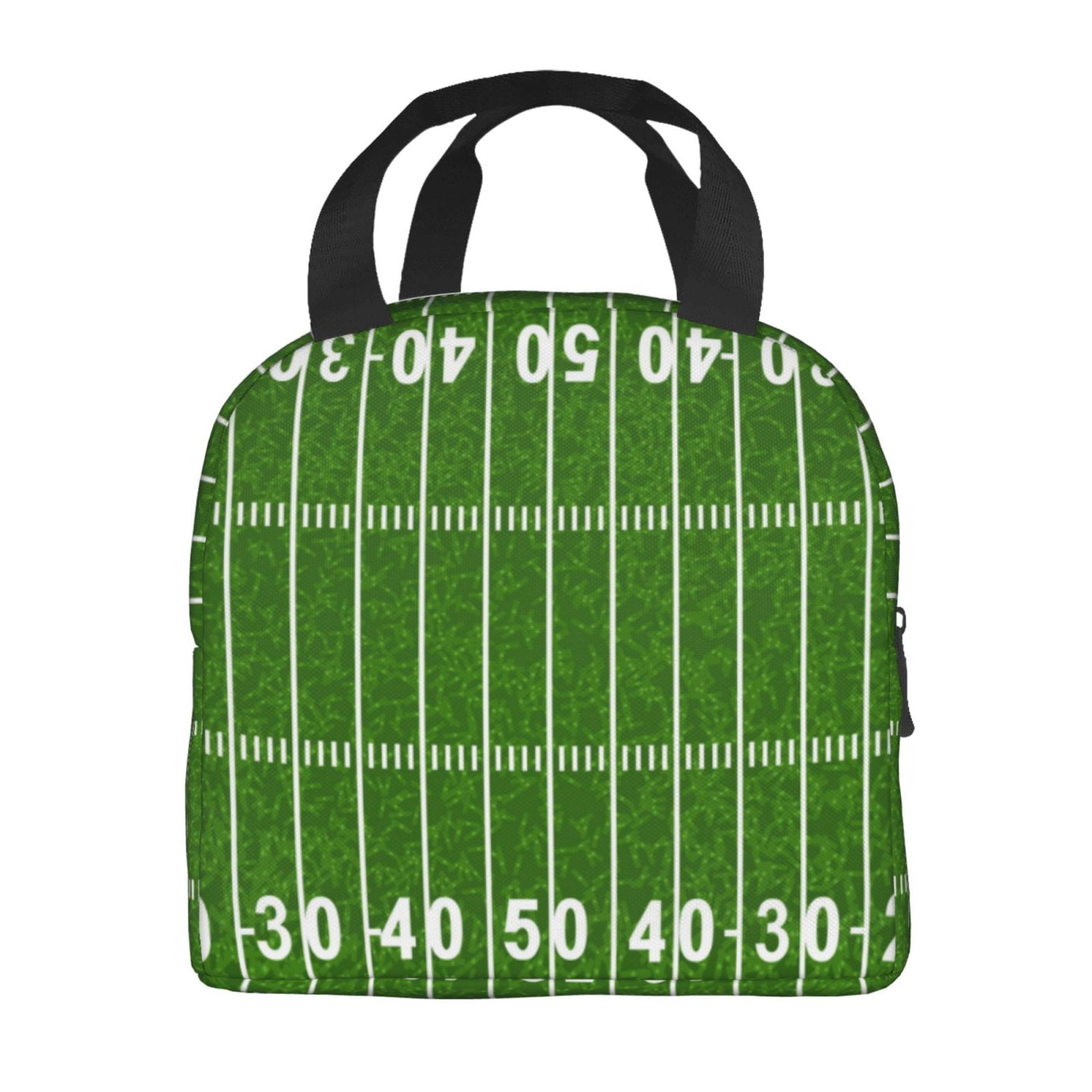 Japuie American Football Field2 Print Insulated Lunch Bag Tote with ...