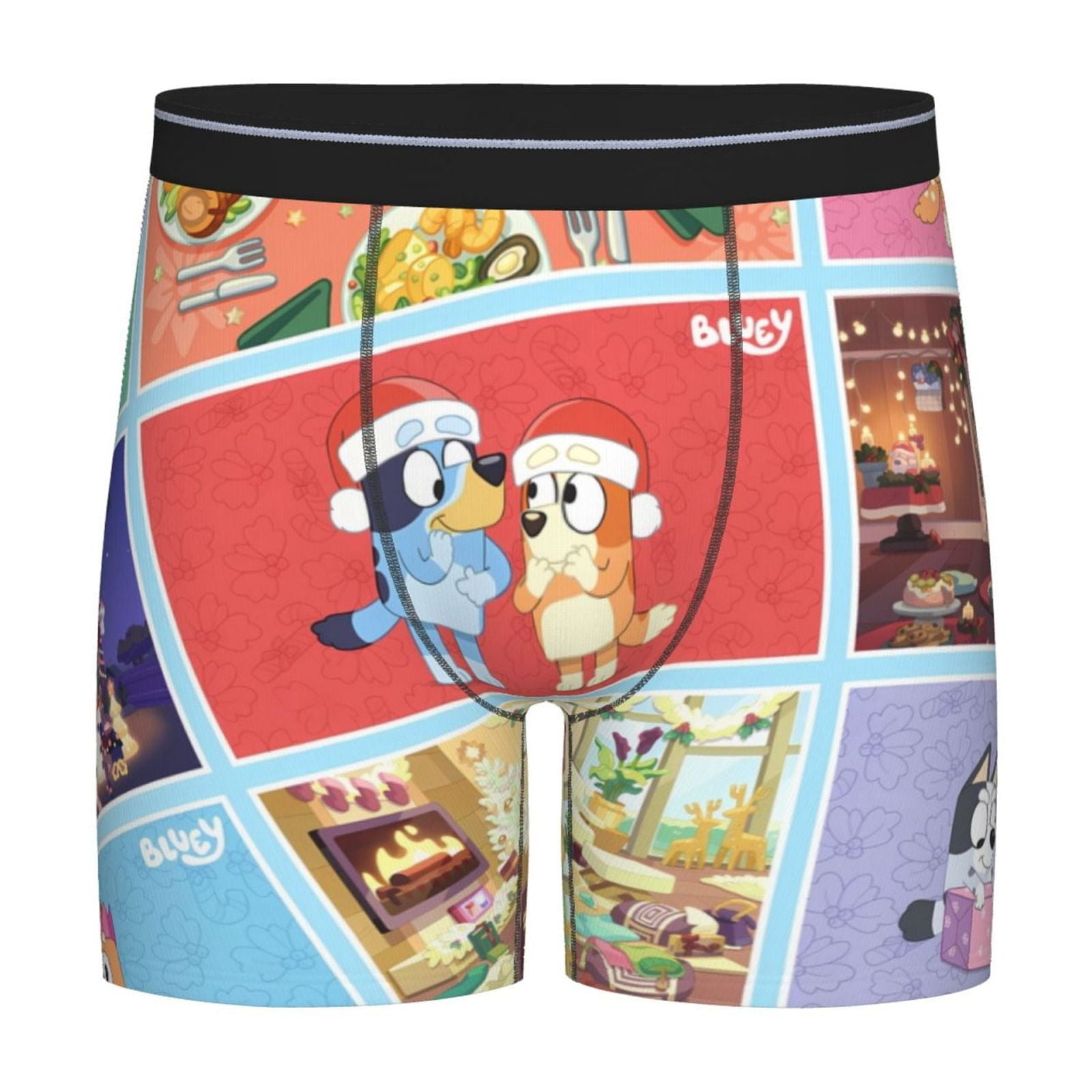 Japuie Bluey Print Boxer Briefs for Men,Tagless Underwear for Men,Men’s ...