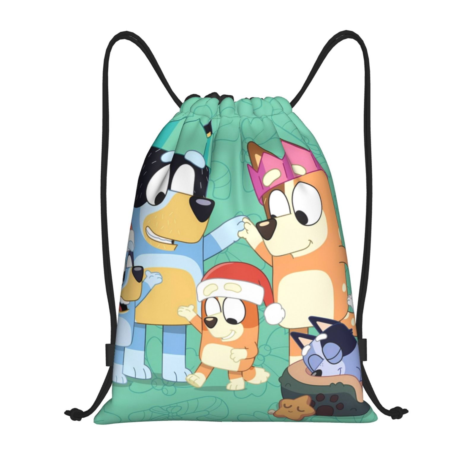 Japuie Bluey Print Drawstring Backpack,Drawstring Bags, Draw String ...